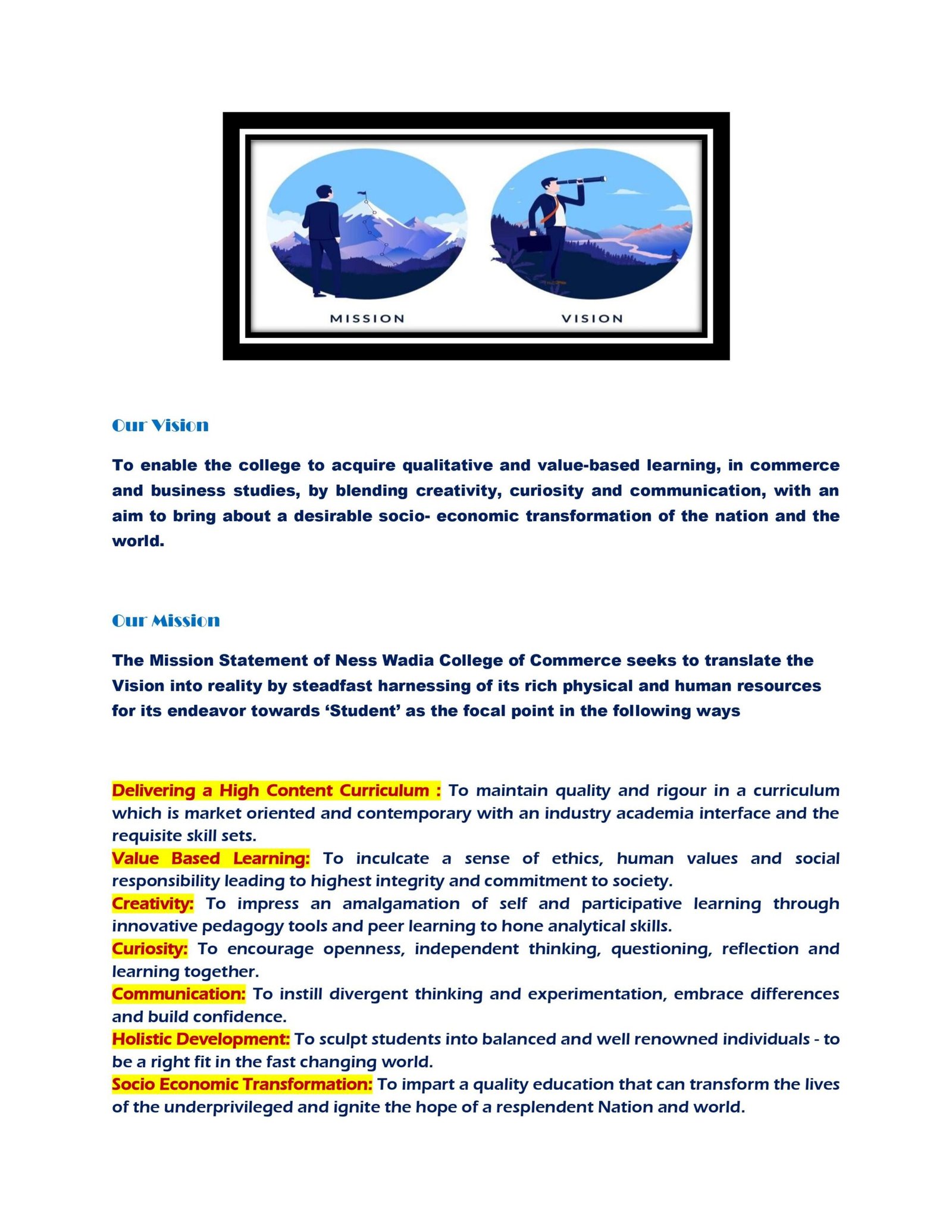 About Us - Ness Wadia College of Commerce